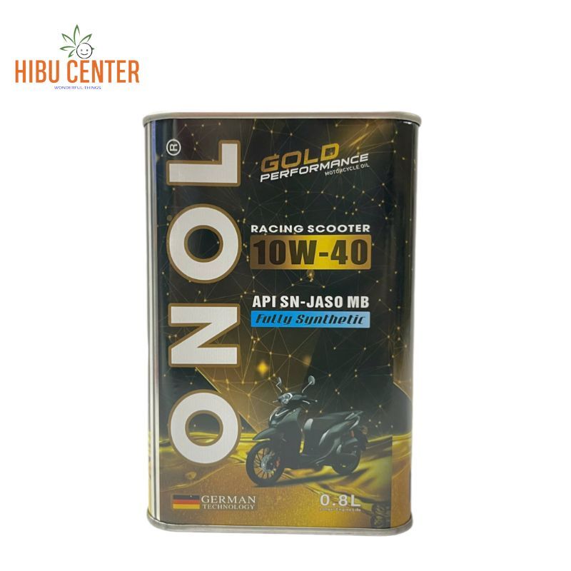 ONOL Nhớt Tổng Hợp Toàn Phần Gold Racing Scooter 10W40 API SN JASO MB 0 ...