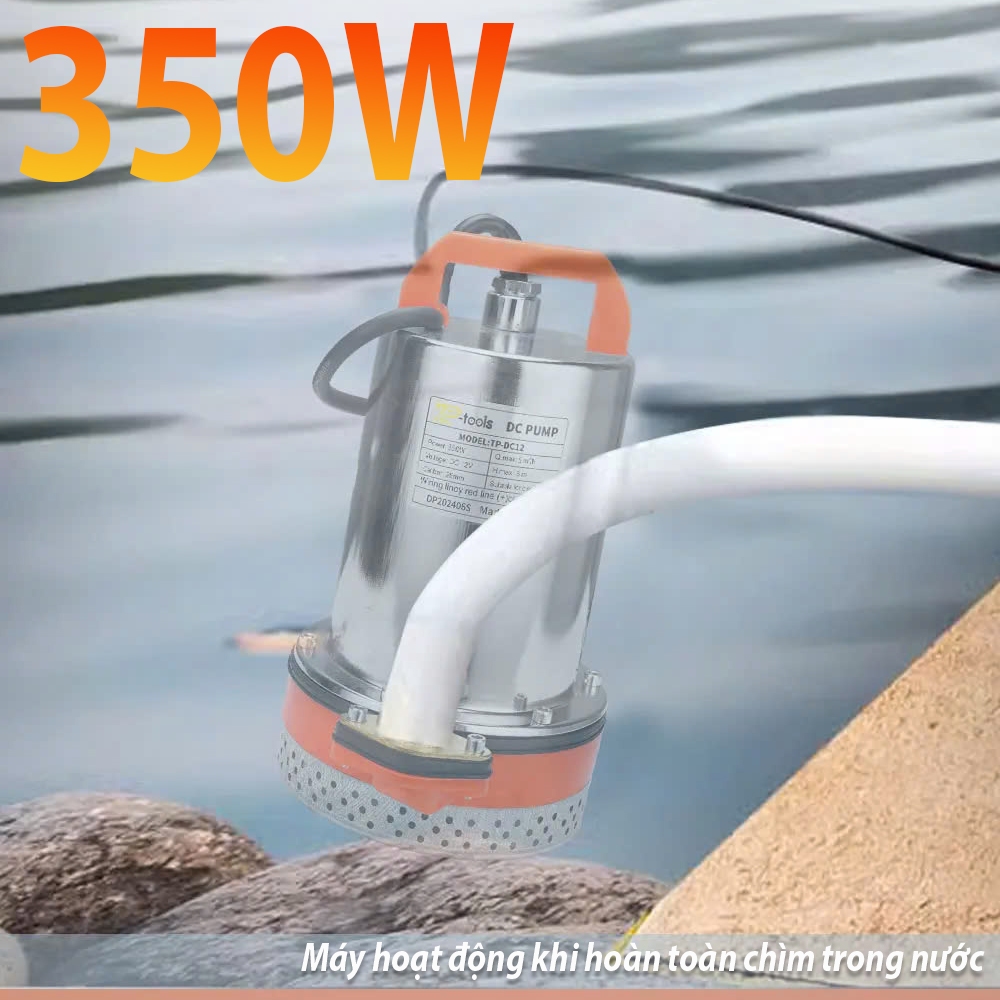 Máy bơm chìm, Bơm tõm dùng nguồn điện 12V inox công suất 350W. Bơm bể cá mini (Bảo hành 6 tháng ...