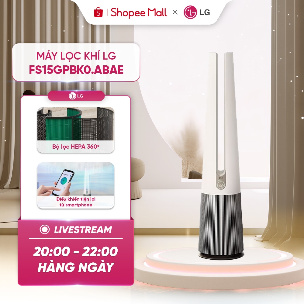Máy lọc không khí PuriCare AeroTower Hit Công nghệ UVnano™, Cảm Biến PM ...