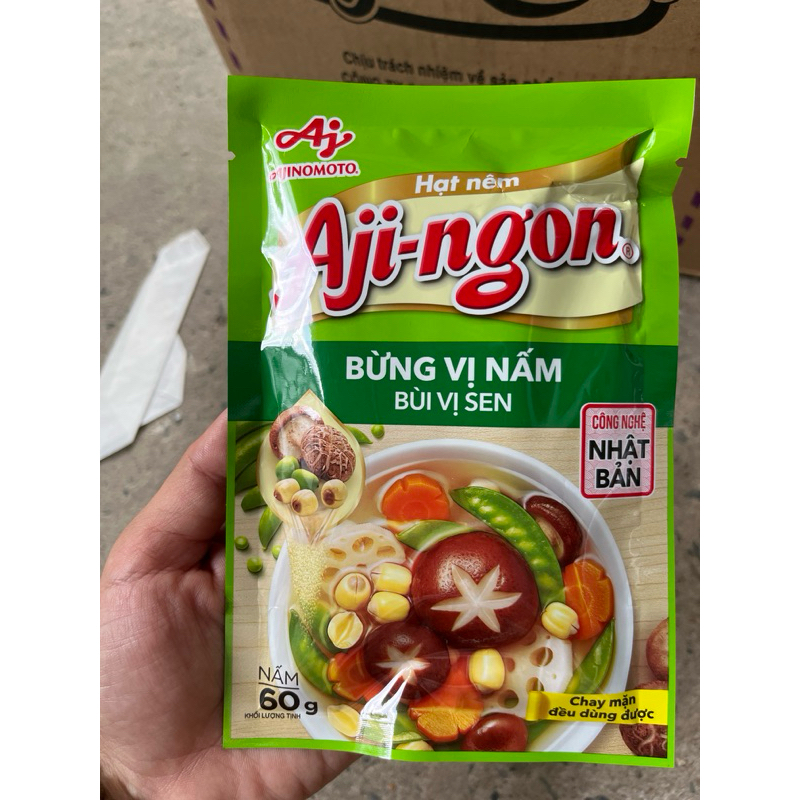 Bột nêm nấm chay Aji-ngon gói 60g | Shopee Việt Nam