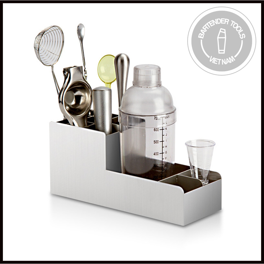 Khay inox đựng dụng cụ pha chế cocktail (bartender tools) | Shopee Việt Nam