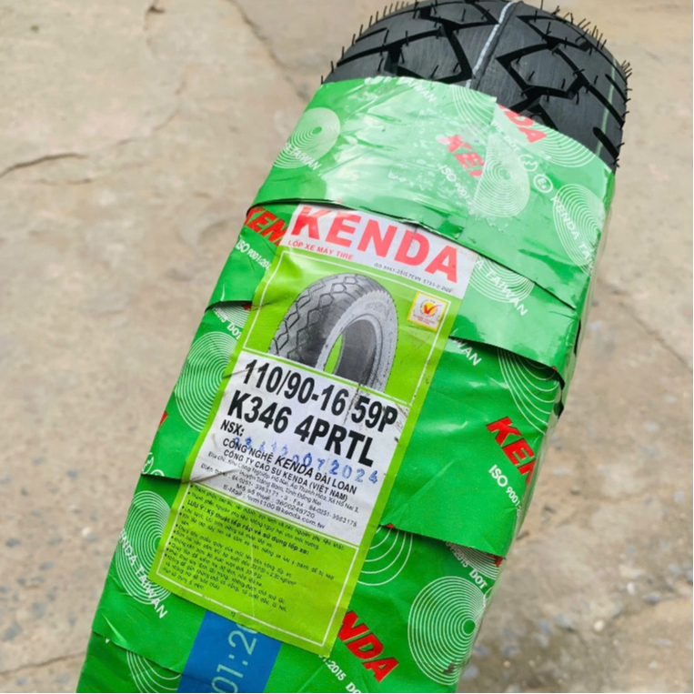 (Kenda K346) Vỏ Kenda K346 size 110/90-16 59P cho xe Honda 250T và CBX125 - Phù hợp thay thế cho ...