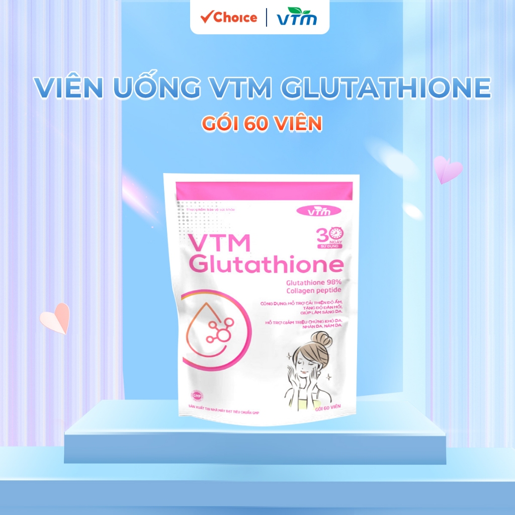 [Choice] Viên uống VTM OZO-14 Glutathione làm sáng da,giảm khô da, nám ...
