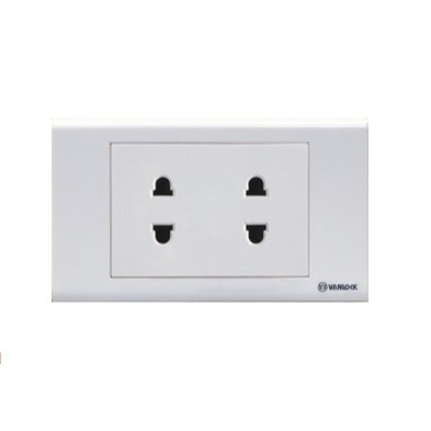 Ổ cắm điện đôi 2 chấu Sino Vanlock S18U2 | Shopee Việt Nam