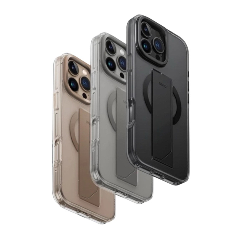 Ốp lưng UNIQ Heldro Max tích hợp dây đeo và chân đế Flexgrip hỗ trợ sạc ...