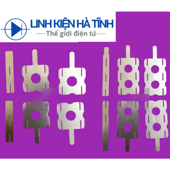 10 BỘ Kẽm hàn cell bộ 5S - 2P 5S-3P, dùng đóng khối pin máy khoan, xe ...