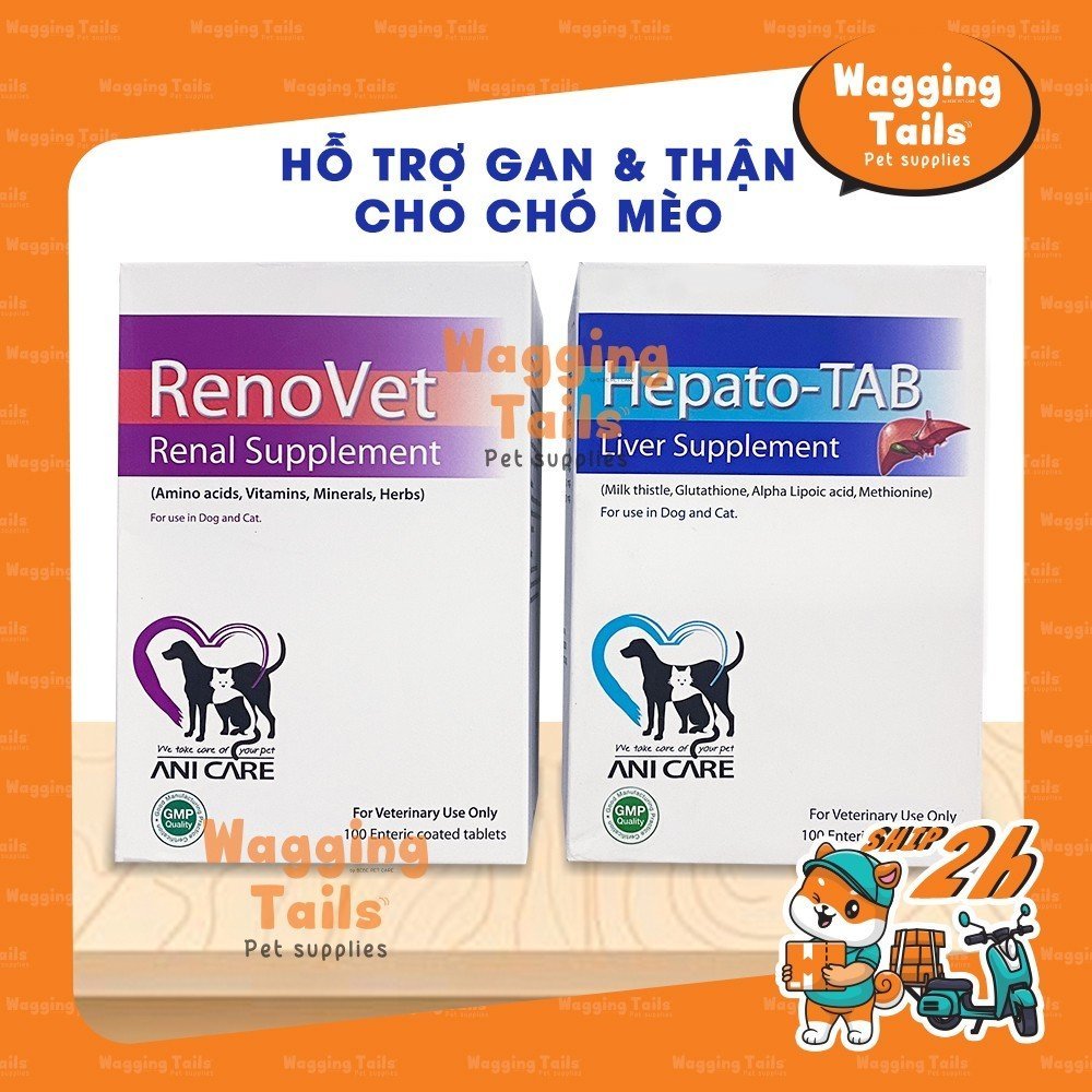 RENOVET & HEPATO Hỗ Trợ Chức Năng Gan Thận Cho Chó Mèo | Shopee Việt Nam
