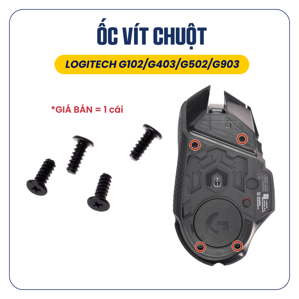 Ốc Vít Chuột Logitech G102 G304 G403 G502 G903 GPro Wireless Superlight | Shopee Việt Nam