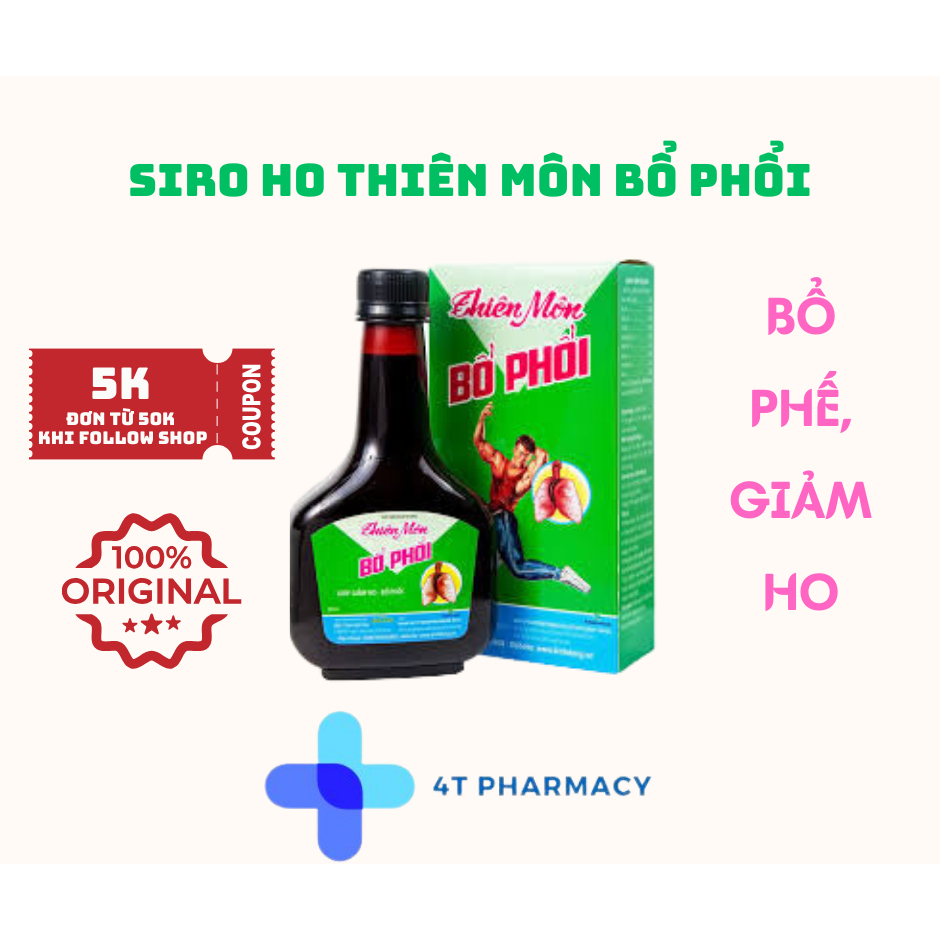 Siro Ho Thiên Môn Bổ Phổi Bình Đông Giúp Bổ Phổi, Giảm Ho Chai 280ml ...