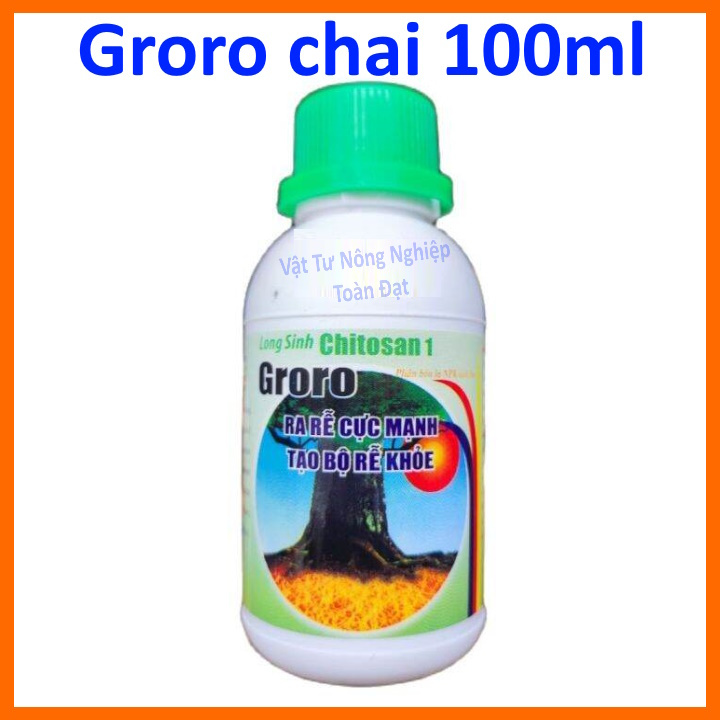 Phân bón Groro Chitosan chai 100ml, kích rễ, ra rễ cực mạnh, chuyên ...