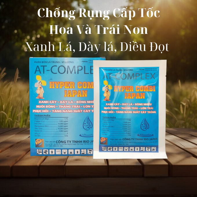 COMBI JAPAN 35gr, CHỐNG RỤNG CẤP TỐC, DẺO CUỐNG TRÁI VÀ HOA, XANH LÁ ...