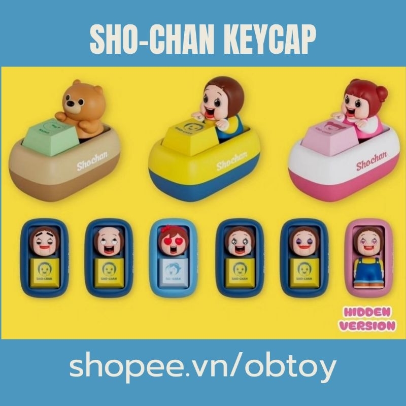 [Giao ngẫu nhiên] Blindbox Key caps nhân vật Sho-Chan | Shopee Việt Nam