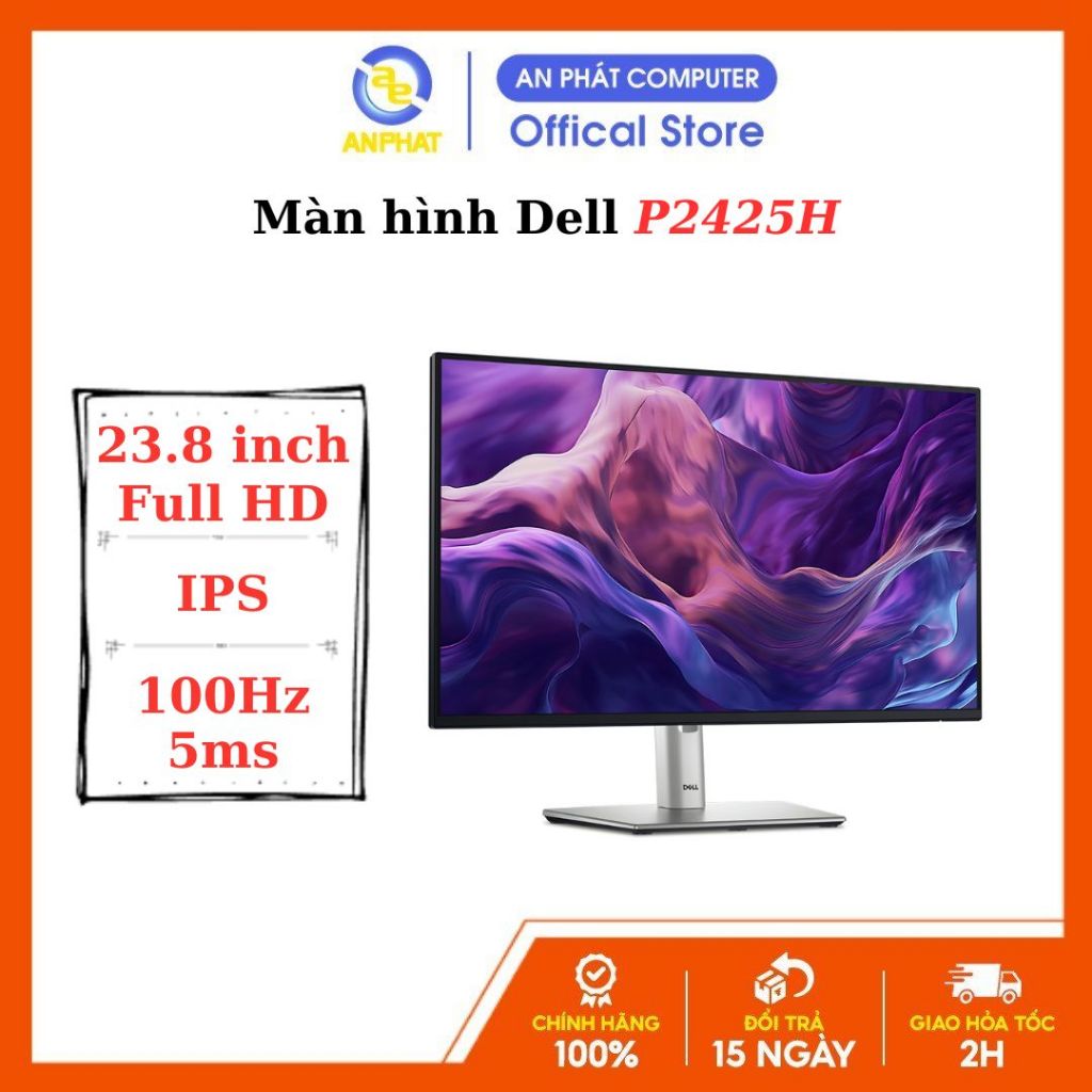 Màn hình máy tính Dell P2425H / P2425HE - 23.8 inch FHD - Chính hãng BH ...