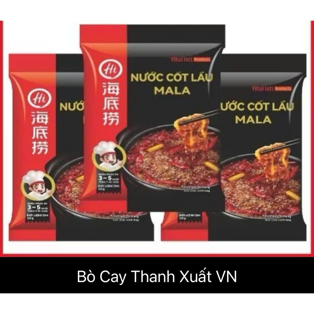 [SAMYFOOD] Cốt lẩu Bò Tê Cay Mala Haidilao 220g | Shopee Việt Nam