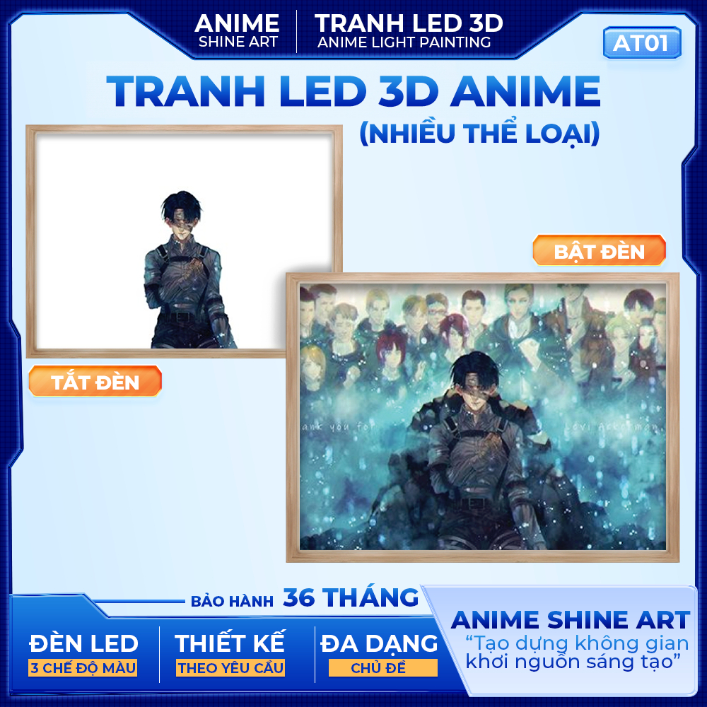Tranh LED Anime Nhiều thể loại 16+ Mẫu | Tranh Đèn LED 3D Decor cực đẹp ...