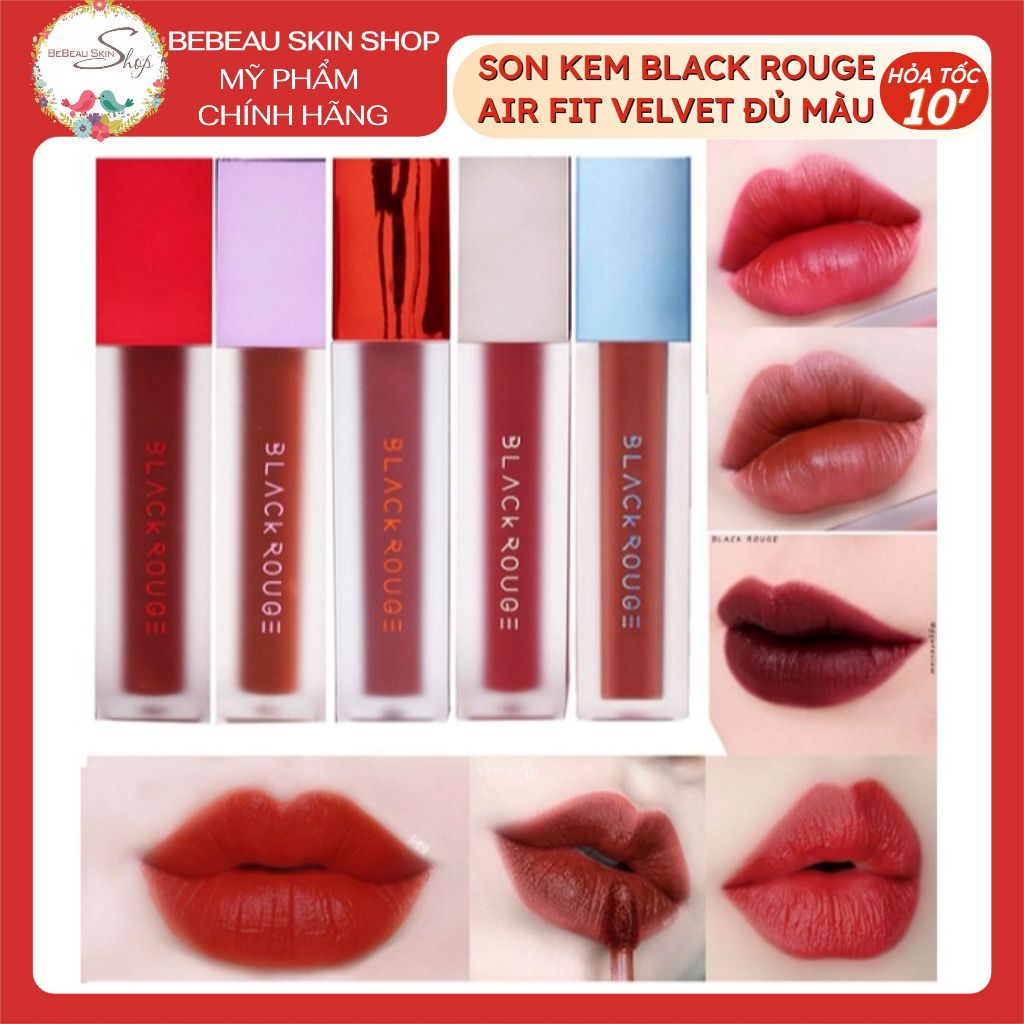 Son Kem Black Rouge Air-Fit Velvet Tint A12 A52 A06 A45 Mịn Lì Chính ...