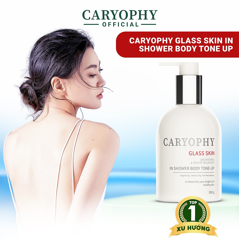 Kem dưỡng ẩm trắng da Caryophy Glass skin in Shower Body Tone up ...