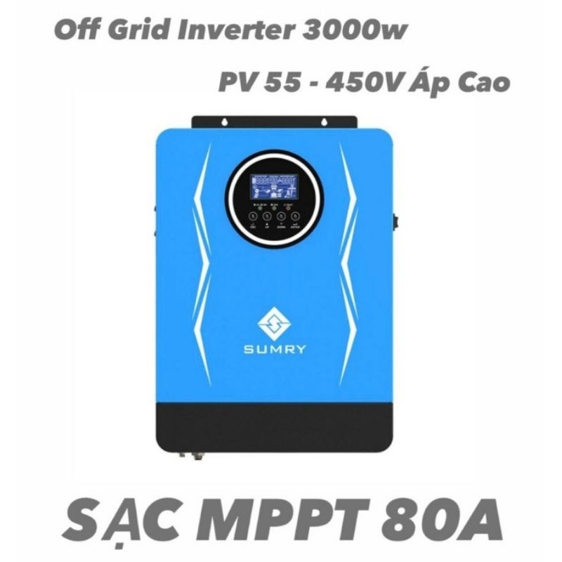Biến tần độc lập 3KW 24V áp cao 55V-450V sạc MPPT 80A - SP-3200 | Shopee Việt Nam