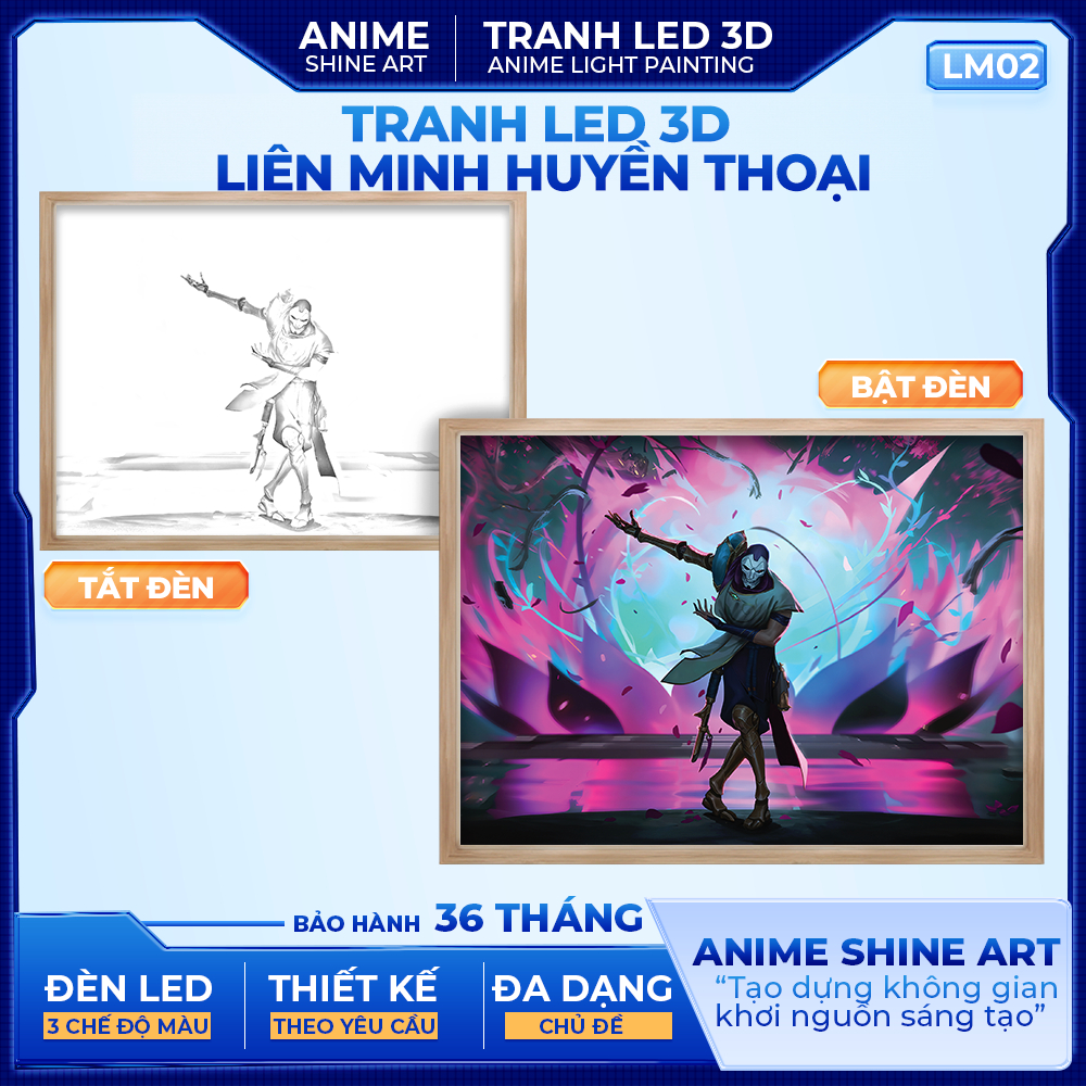 Tranh LED 3D LIÊN MINH HUYỀN THOẠI 9+ Mẫu | Tranh Đèn LED 3D Decor cực ...