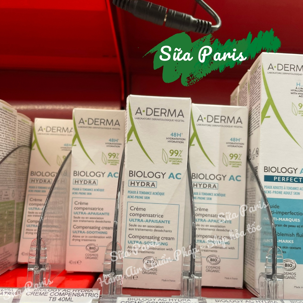 Kem dưỡng Aderma Phys Ac Hydra Xanh tub 40ml_Sữa Paris Aderma | Shopee ...