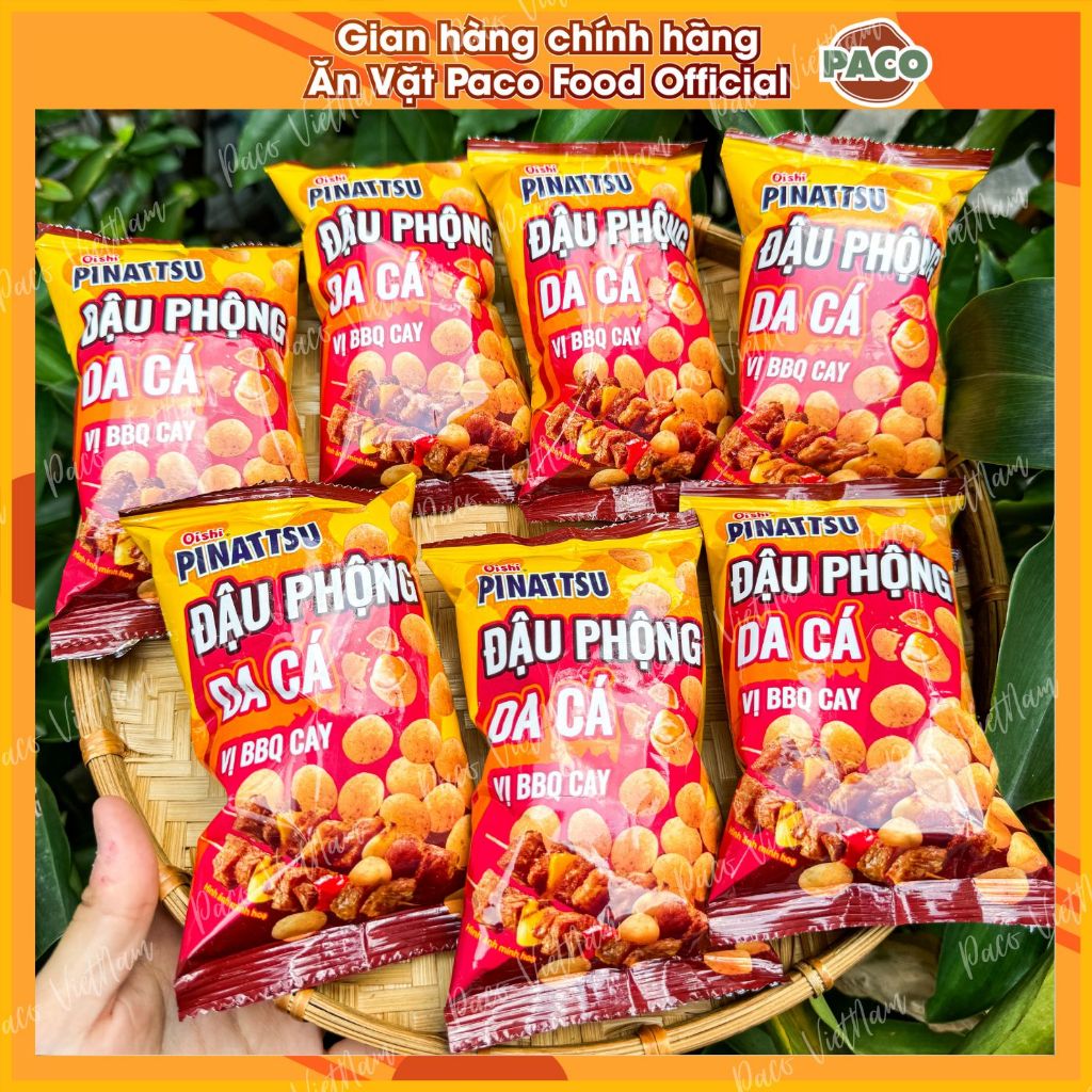 [MỚI] Đậu phộng da cá giòn Pinatsu Vị BBQ MỚI GÓI 30g | Shopee Việt Nam