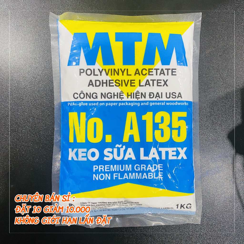 Keo sữa MTM và ATM No A135 ( túi 1kg) chuyên dùng thi công trang trí ...