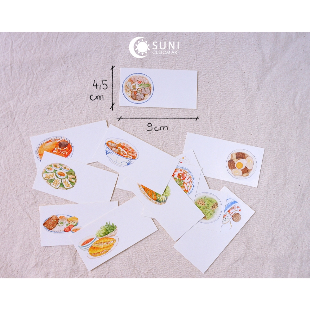 "MÓN VIỆT" - NHÃN, TEM, GIẤY DÁN GHI CHÚ - STICKER TAB GHI CHÚ-BỘ 12 ...