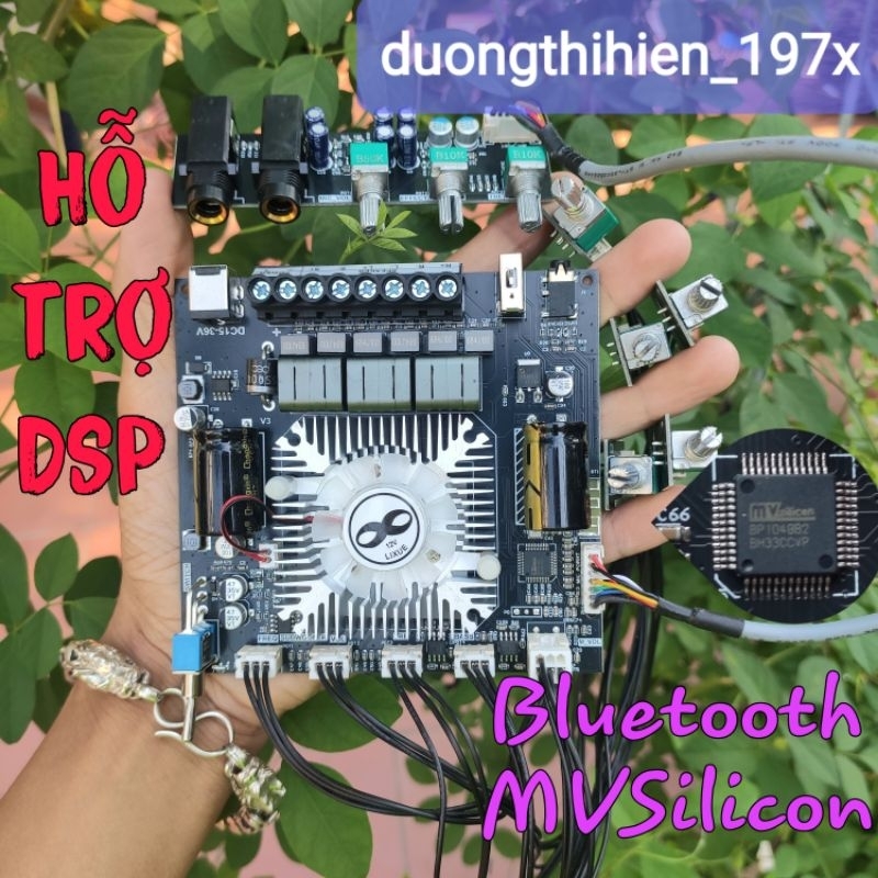 Mạch khuếch đại âm thanh Wuzhi ZK-DAM L1, ZK-AM100, ZK-AM100F có chip DSP, cổng micro 6.35mm ...