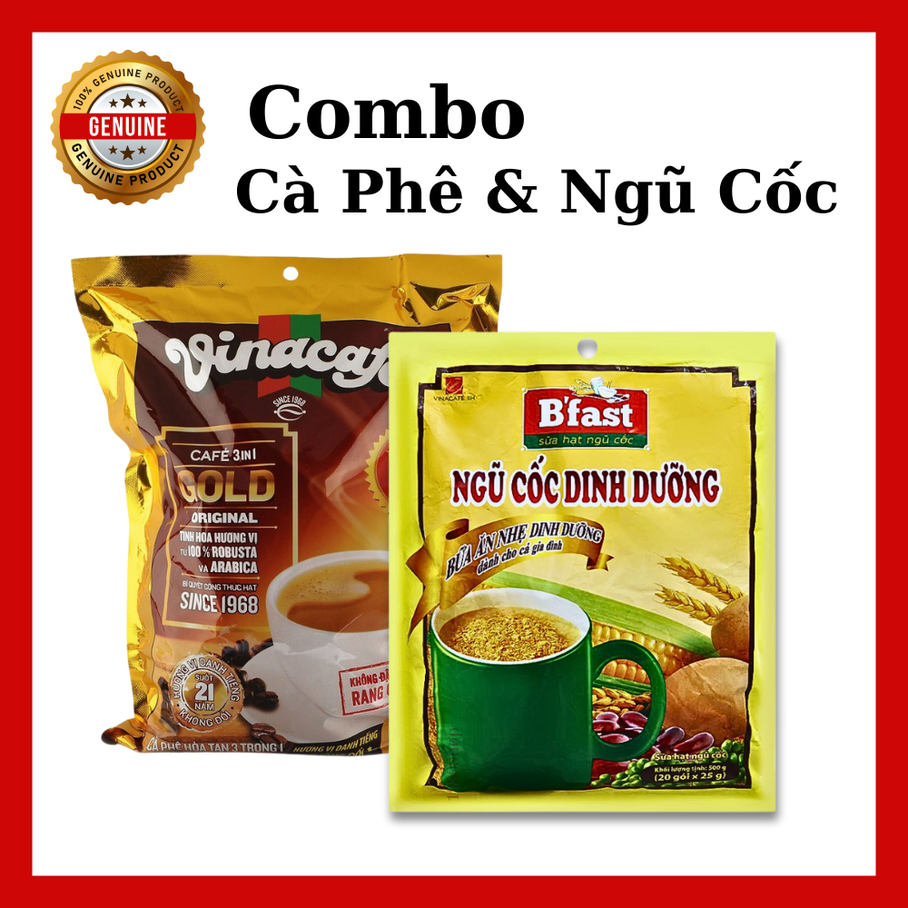 Combo Cà phê sữa Vina Vinacafe & Ngũ Cốc Vina Bifast | Shopee Việt Nam