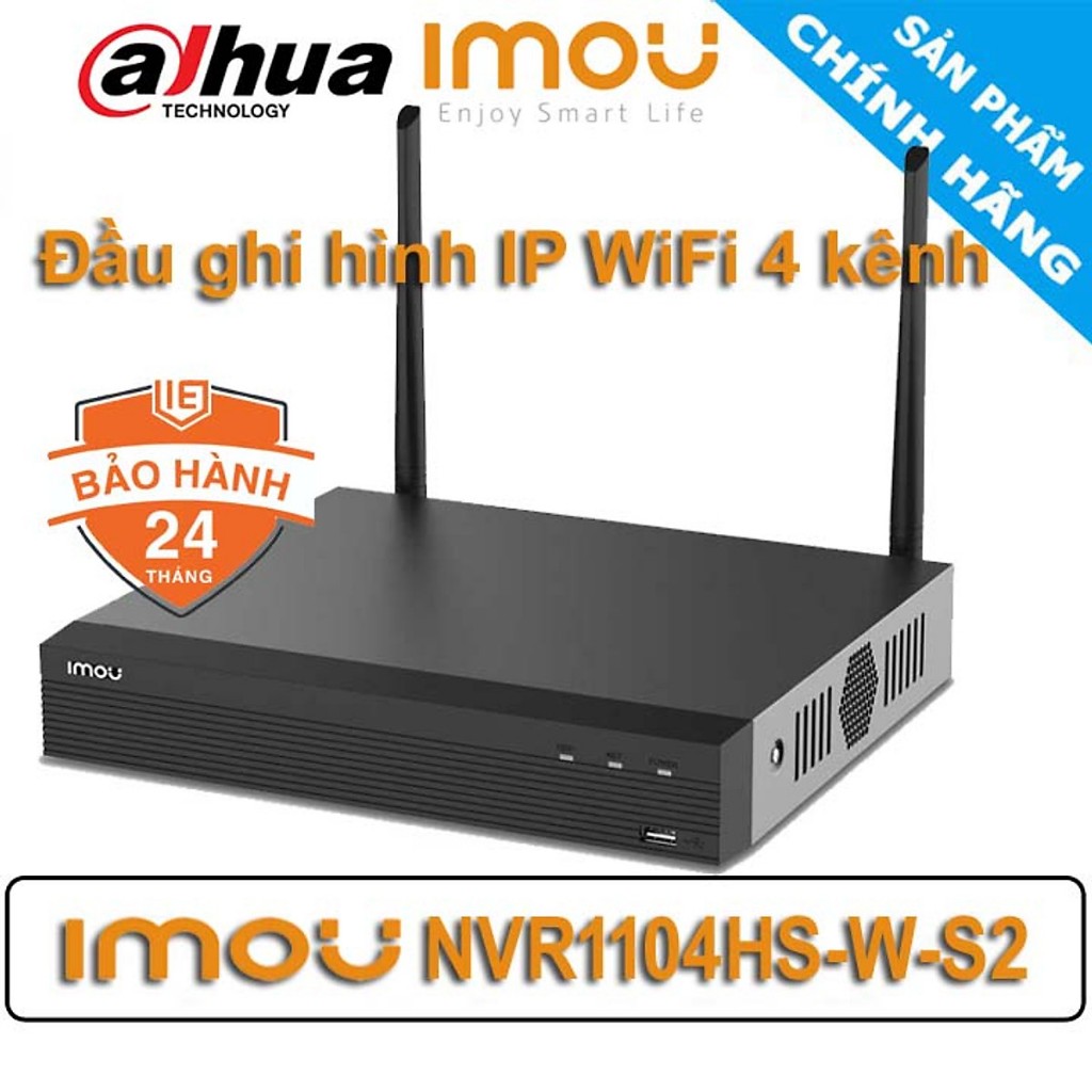 Đầu Ghi IP wifi 4 Kênh / 8 Kênh imou NVR1104HS-w-S2 / NVR1108HS-W-S2 | Shopee Việt Nam