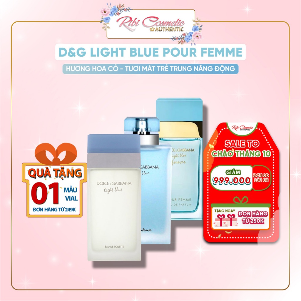 Nước Hoa Nữ Dg Light Blue Edt| Light Blue Intense| Light Blue Forever ...
