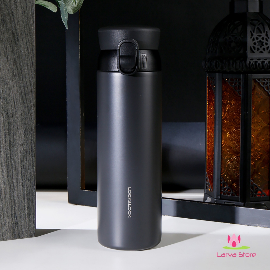 Bình giữ nhiệt LocknLock Wannabe One Touch LHC3240 BLK 450ml Inox316 ...