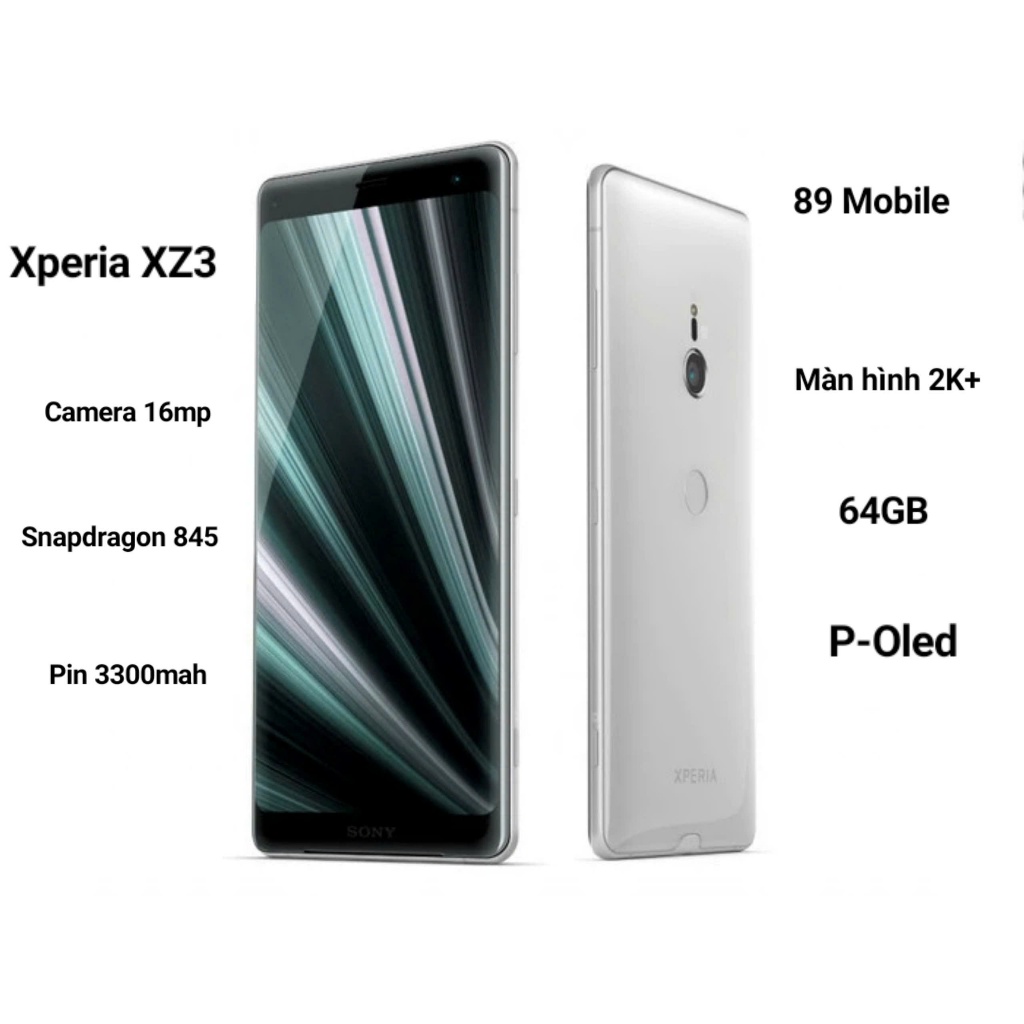 Điện thoại Sony XZ3 - Sony Xperia XZ3 Chip Snapdragon 845 Ram 4/64G, Màn: P-OLED, 6.0", Quad HD+ ...