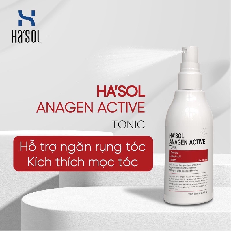 Xịt Kích Mọc Tóc Hasol Anagen Active Tonic 100ml Dưỡng Da Đầu Nuôi ...