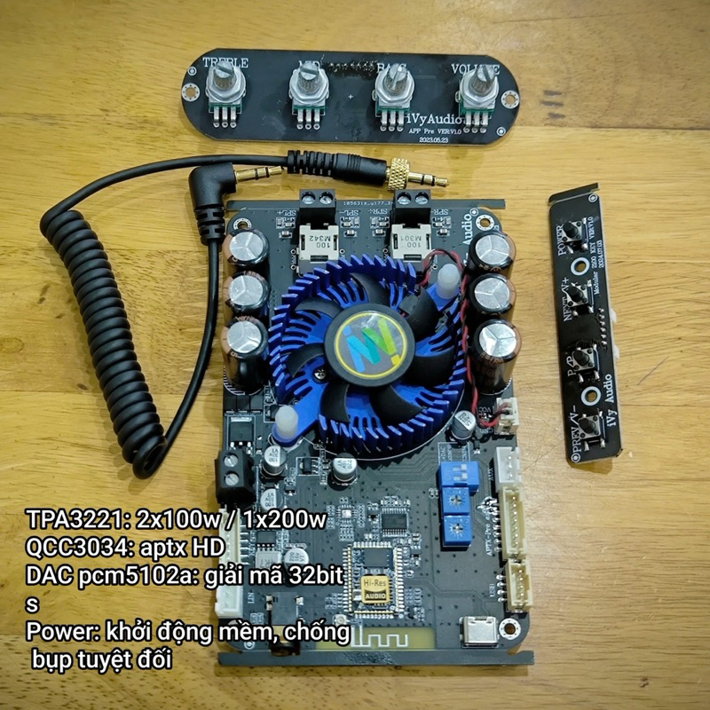 [SIÊU PHẨM] iVy Modular 2100 aptx HD DAC32bits, 2x100w/ mono 200w, QCC3034 DAC5102a | Shopee ...