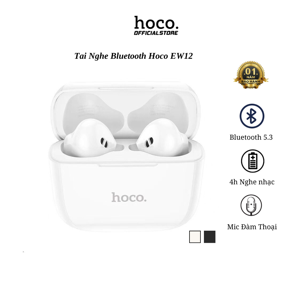 Tai nghe bluetooth Hoco EW12, Tai nghe nhét tai không dây có mic đàm ...