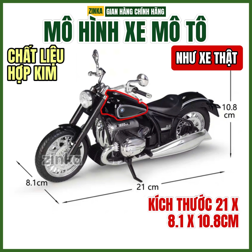 Mô Hình xe moto size to Hợp Kim, Mô Phỏng Xe Máy BMW R18 Hạng Nặng ...