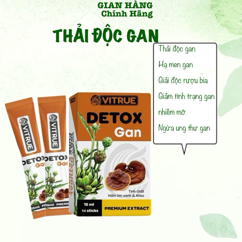 Thải Độc Gan, Bổ Gan, Giảm Mụn, Giúp Hạ Men Gan, Vitrue Detox Gan ...