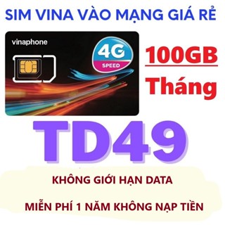 [ Sài 1 Năm ] Sim 4G Vinaphone Tặng Data Truy Cập Mạng Miễn Phí PHút Gọi Sim 12Fhappy Td49 Kèm ...