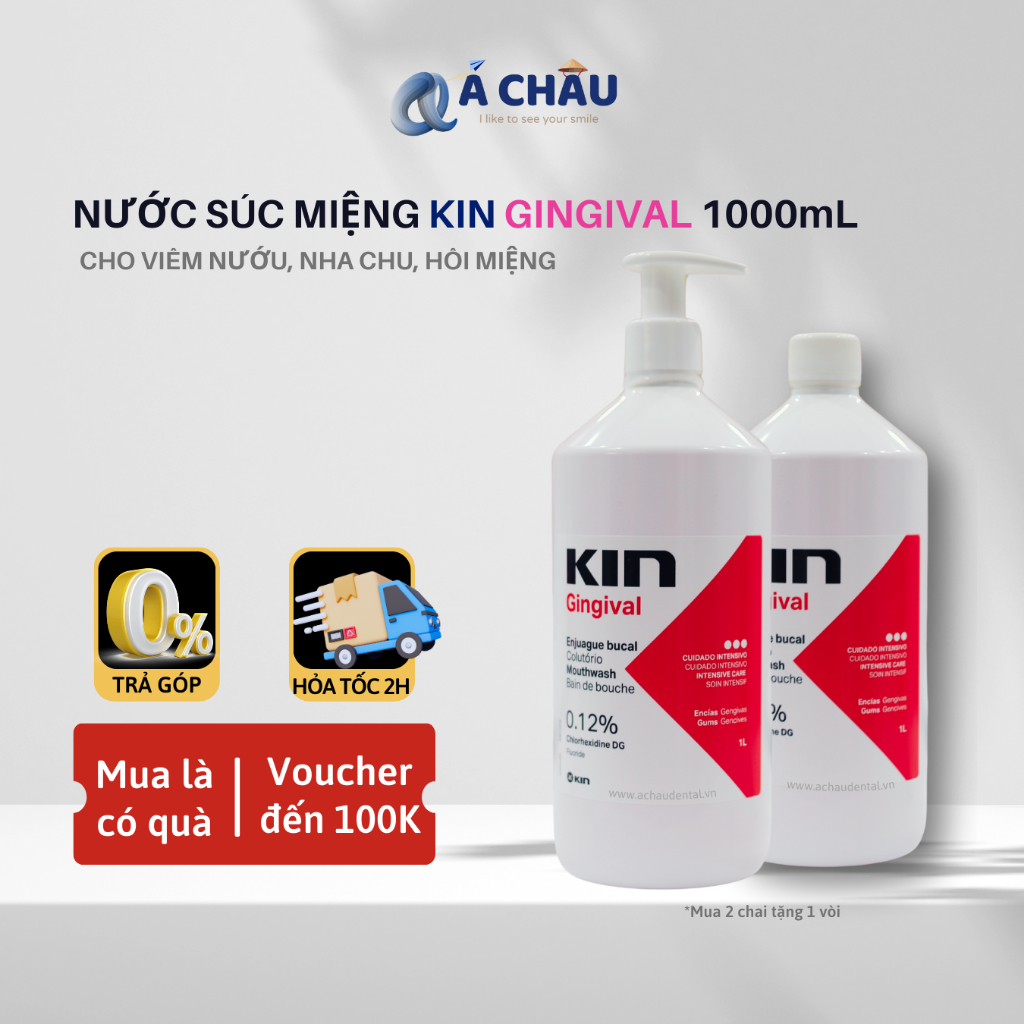 Nước Súc Miệng Kin Gingival Ngừa Viêm Nướu Nha Chu, Hôi Miệng, Chảy Máu ...