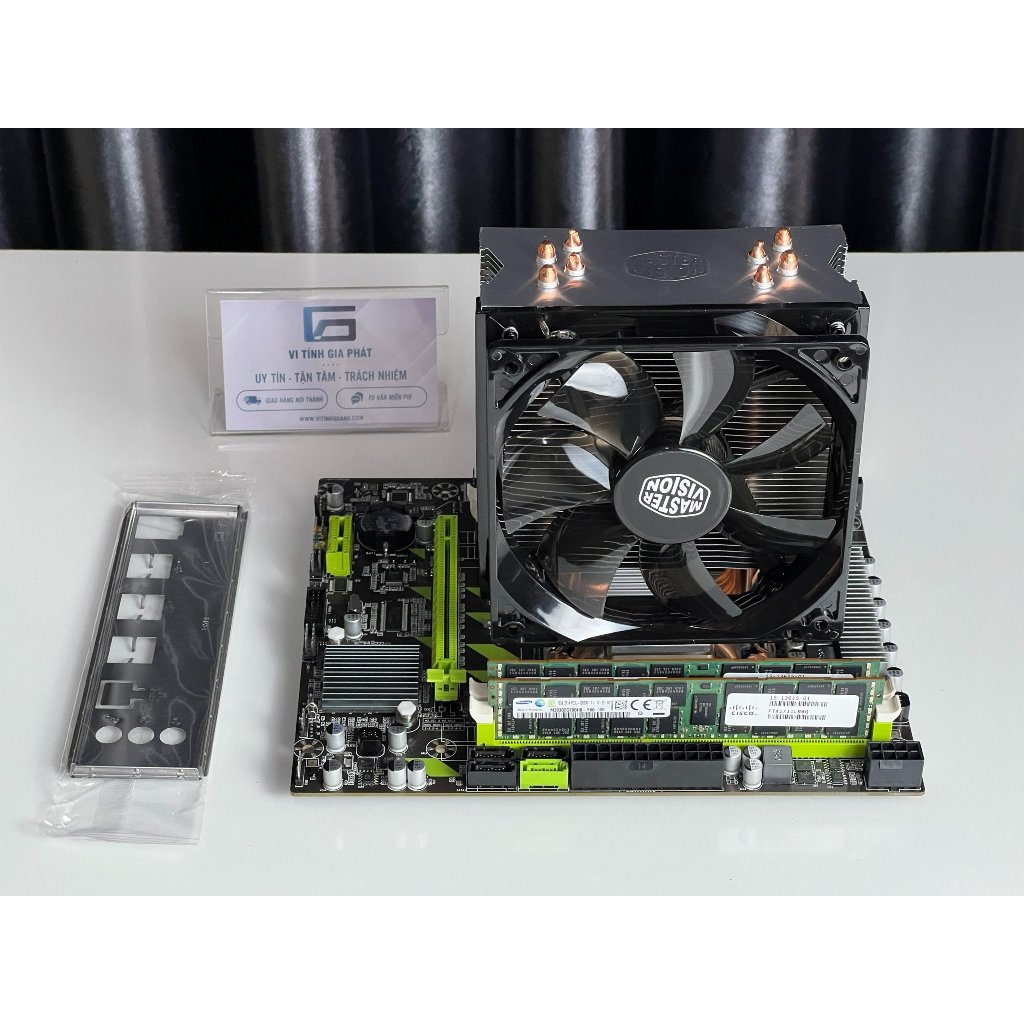 Combo Mainboard X79 + CPU E5 2680 V2 + Ram 16GB ECC RE + Fan T400i ...