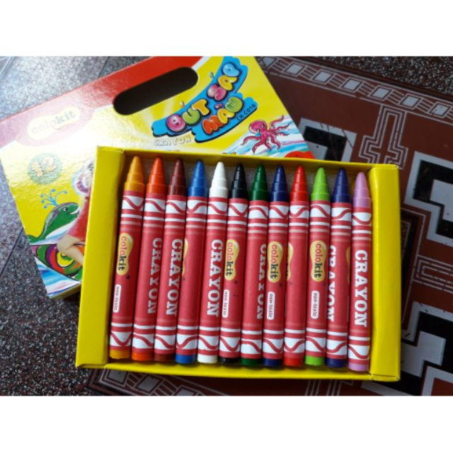 Bút sáp 12 màu Thiên Long CR-C016 | Shopee Việt Nam