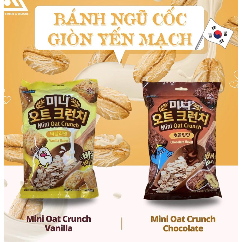 BÁNH NGŨ CỐC GIÒN YẾN MẠCH MINI OAT CRUNCH SWEET MONSTER VỊ SOCOLA ...