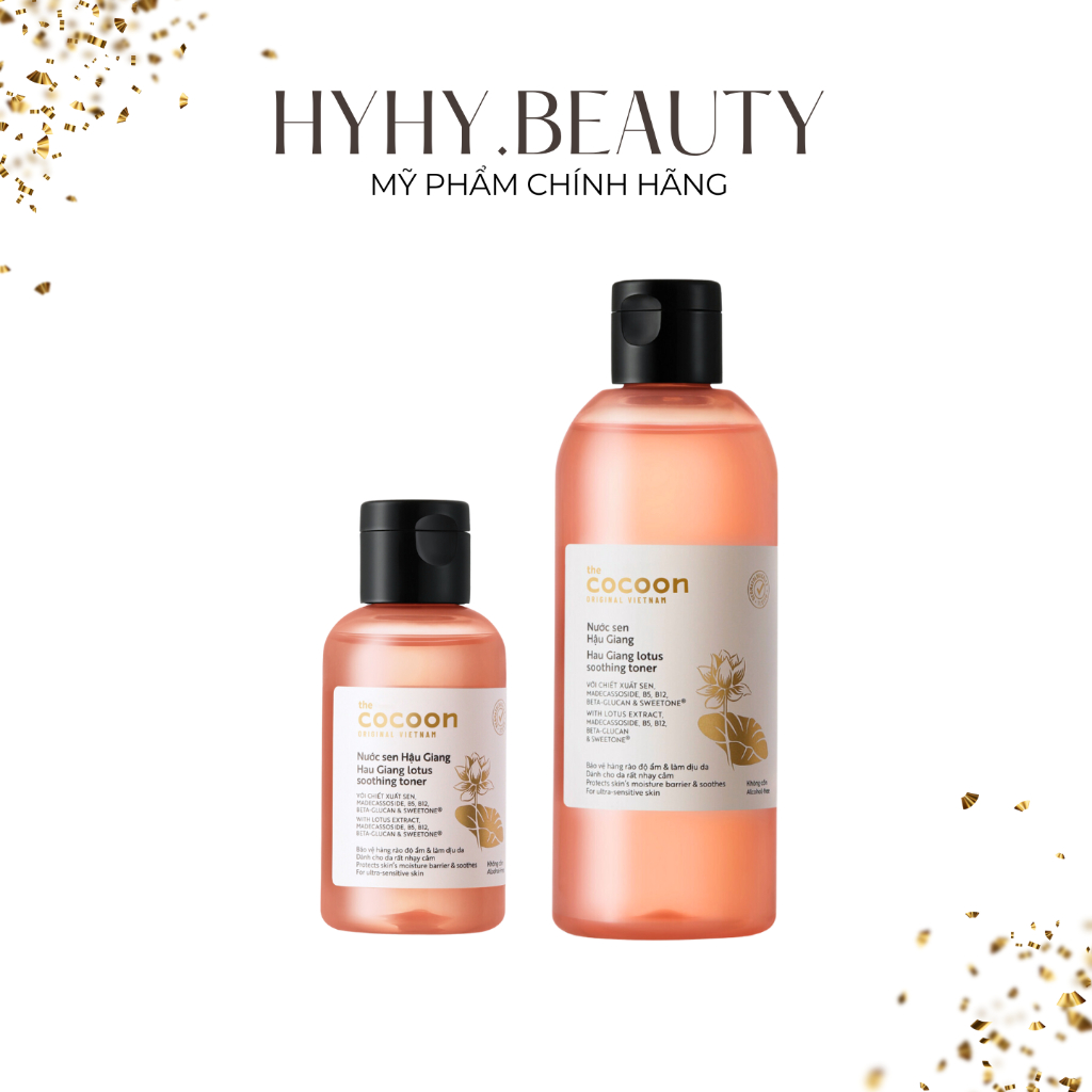 Toner sen cho da nhạy cảm COCOON NƯỚC SEN HẬU GIANG LOTUS SOOTHING ...