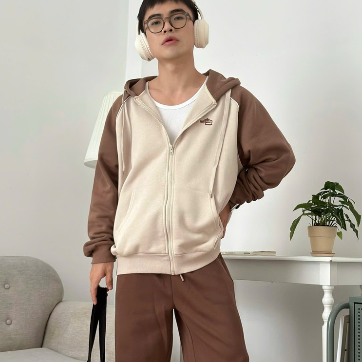 NOOBITA - Áo khoác nỉ bông thêu Hey Henry House 8214 | Shopee Việt Nam