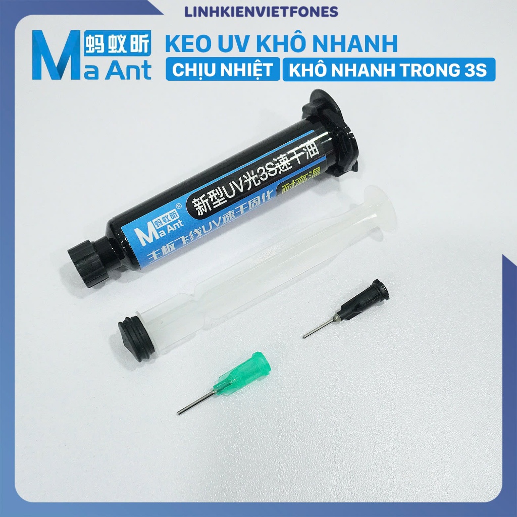 KEO MAANT - Keo UV Đen khô nhanh MaAnt 3S , Keo Viền IC MaAnt 6005B 10ml | Shopee Việt Nam