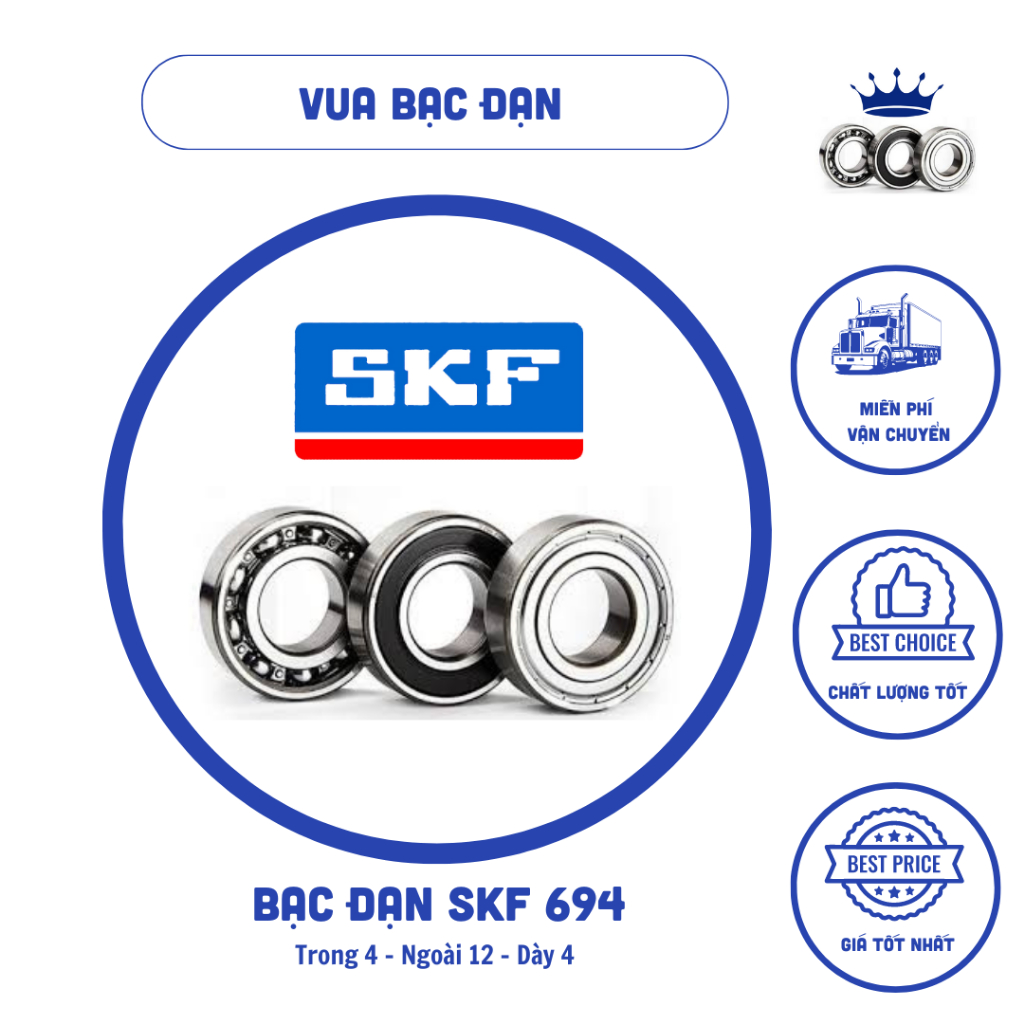 Vòng Bi Bạc Đạn SKF Giá Rẻ Chất Lượng Tốt 694 695 696 697 698 699 RS/ZZ | Shopee Việt Nam