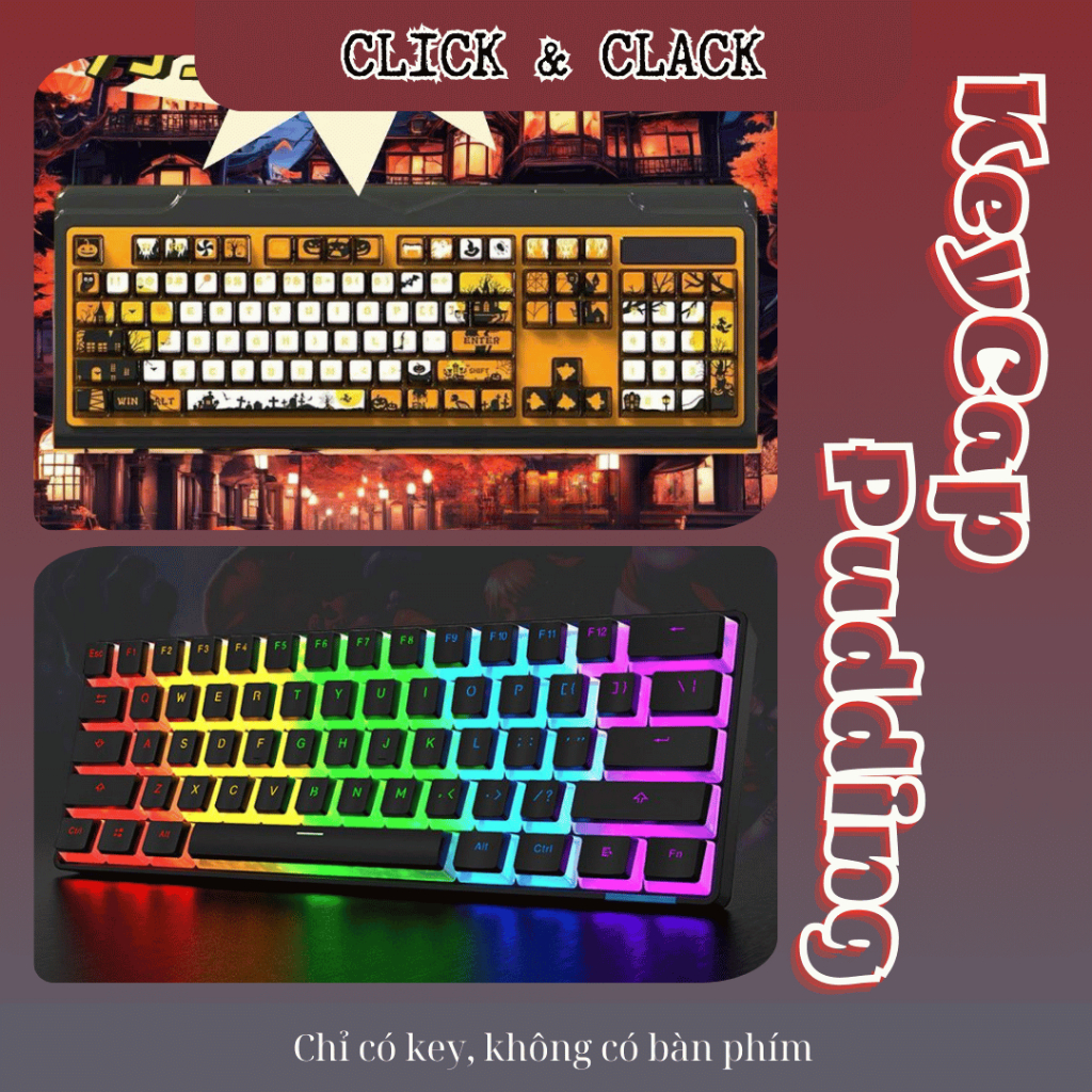 Keycap pudding xuyên led - OEM, ASA Profile dùng được nhiều layout ...