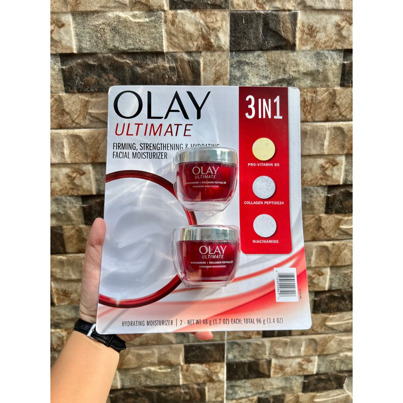 [Bill Mỹ] Set 2 hộp Kem dưỡng da chống lão hóa Olay Ultimate Niacinamide + Collagen Peptide24 3 ...