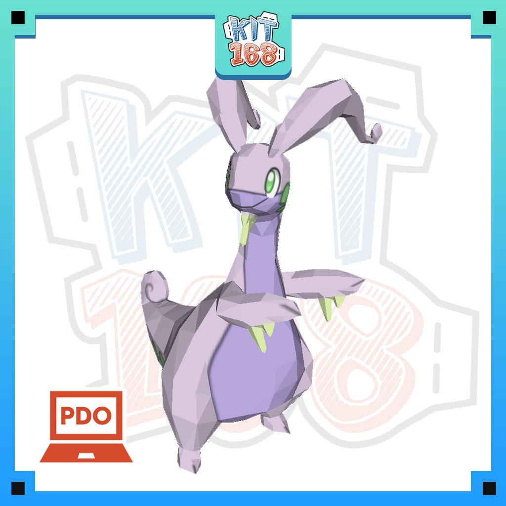 Mô hình giấy Anime Game Pokemon Goodra | Shopee Việt Nam